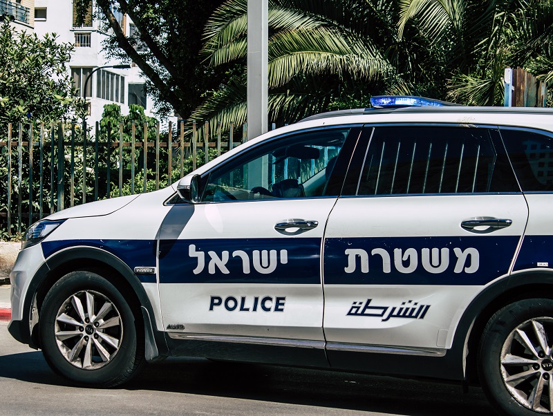 Israeli police car