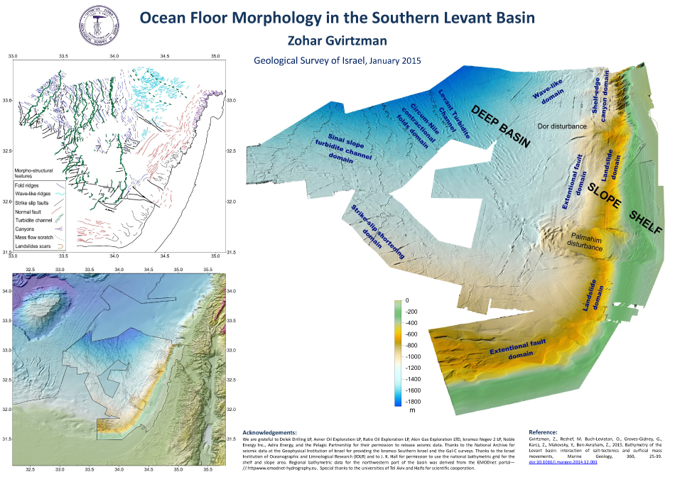 Eastern Levant Basin Seafloor morphology