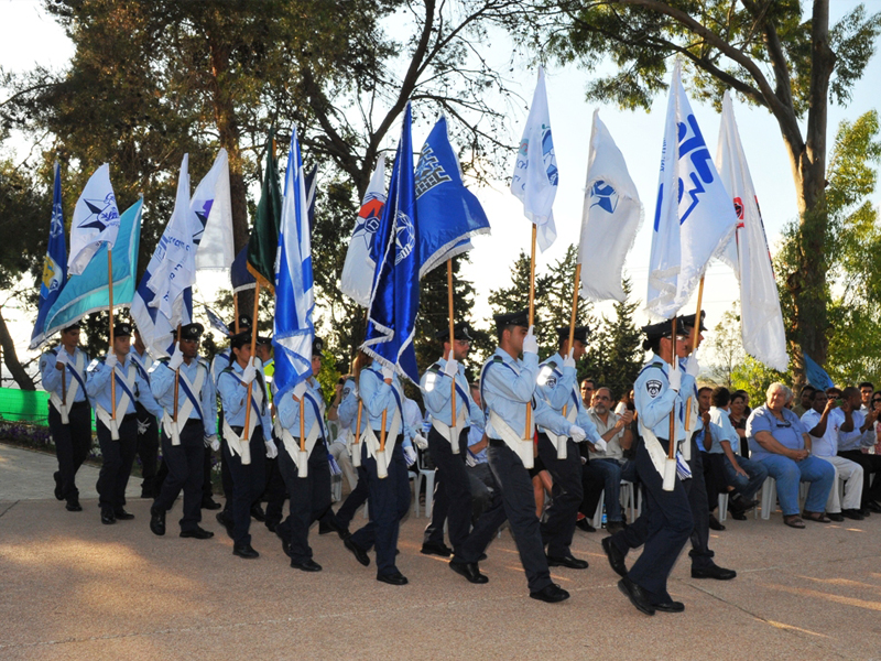 A graduation ceremony of the police high school program