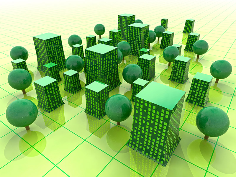 Illustration: Green building