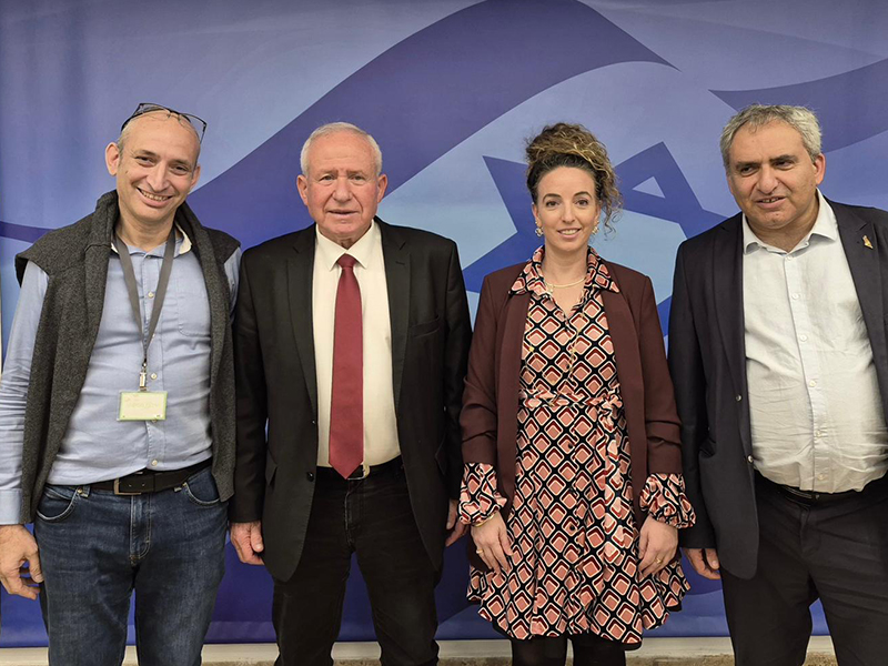 Ministers Ze'ev Elkin, Idit Silman, and Avi Dichter, and the Head of ...