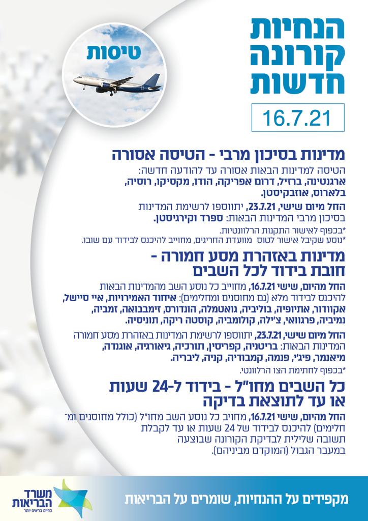 הנחיות תעופה