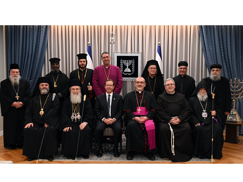 President Isaac Herzog hosted the heads of the Christian churches in ...