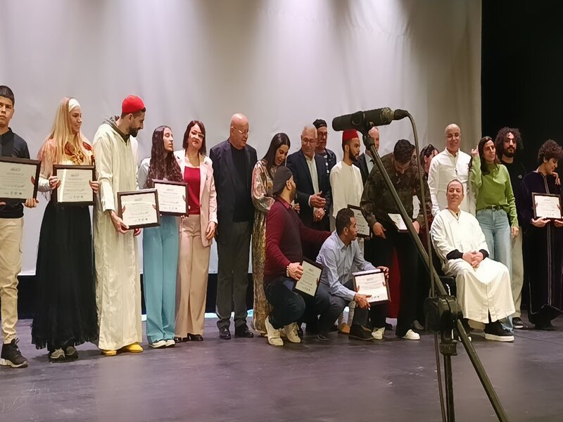 closing event of the delegation of actors from Morocco at Sakhnin