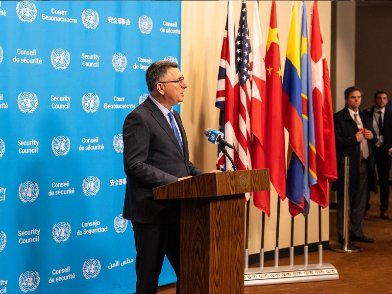 El ministro Saar al formular las declaraciones