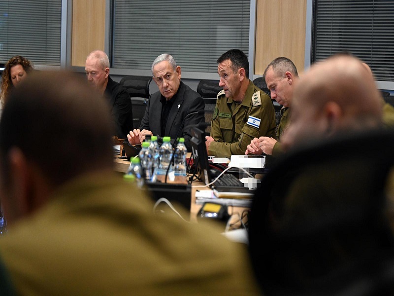 PM Netanyahu Now Holding a Security Assessment at the Kirya