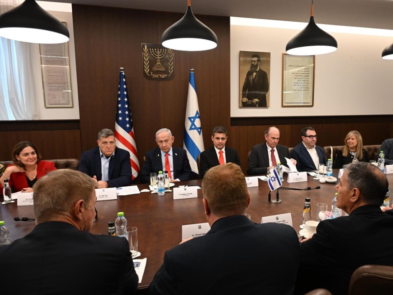 PM Netanyahu meets with JINSA delegation