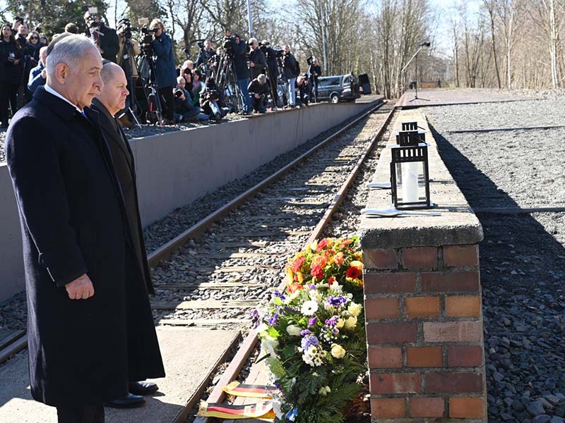 PM Netanyahu and German Chancellor Scholz Hold Memorial Ceremony at ...