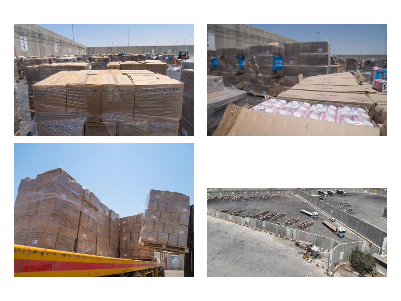 Humanitarian aid distribution in Gaza