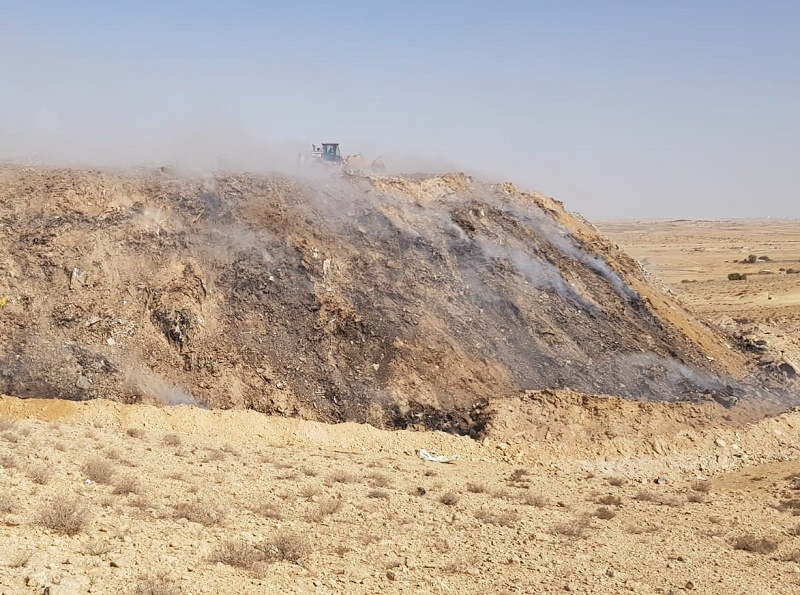 Subsurface fire at Yeruham landfill