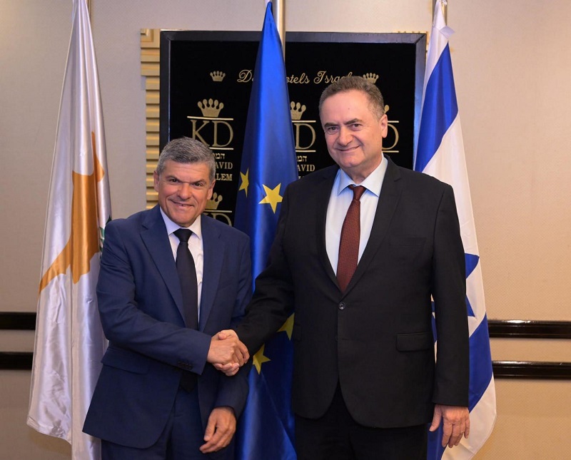 The Israeli Minister of Energy and Infrastructure and the Cypriot ...
