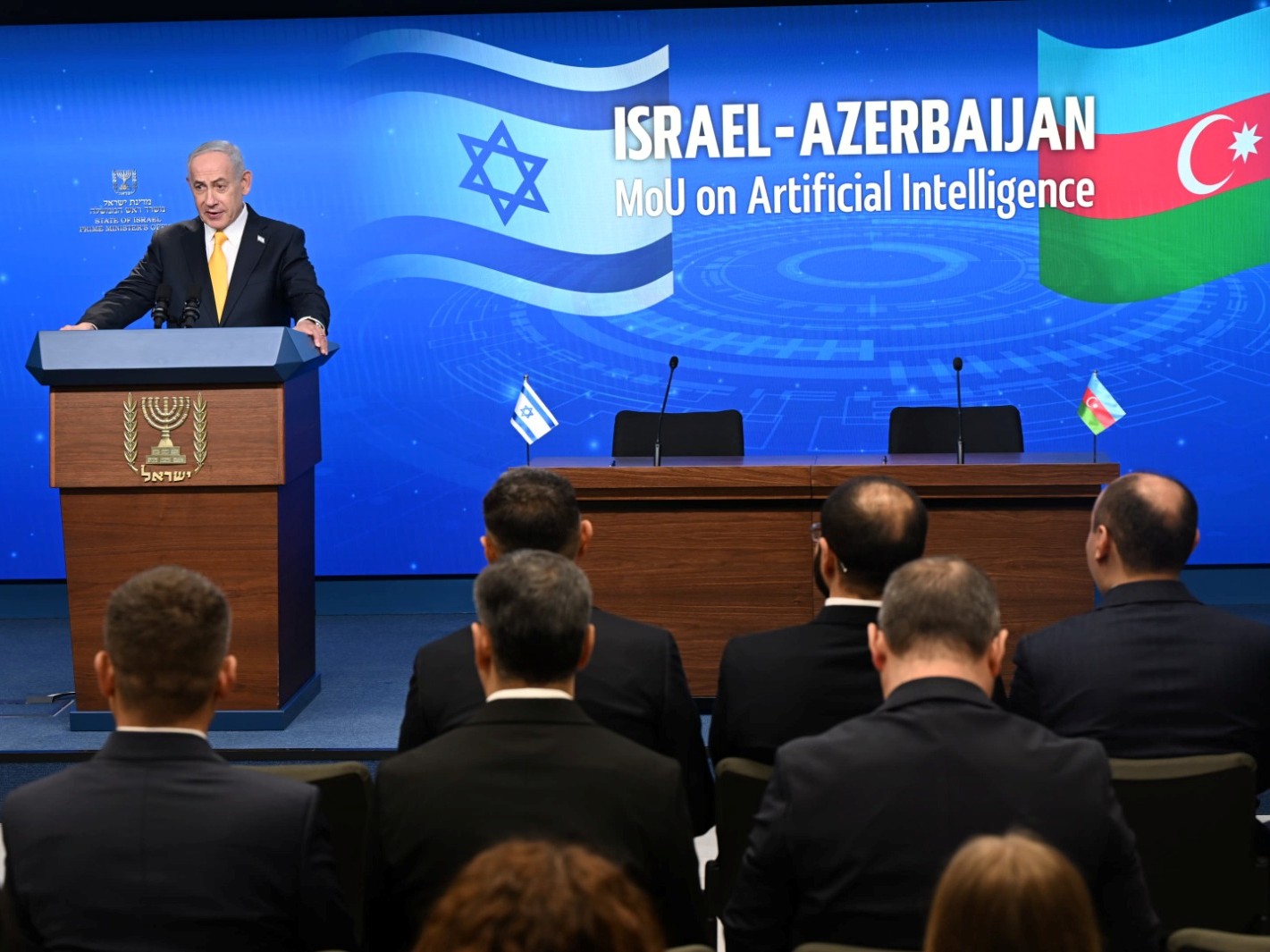 In the presence of PM Netanyahu, Israel and Azerbaijan sign MOU on ...