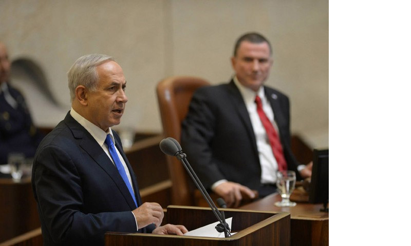 PM Netanyahu addresses the Knesset