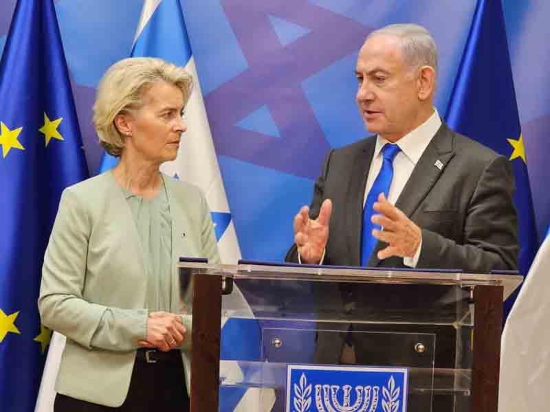 PM Netanyahu with EC President Ursula von der Leyen