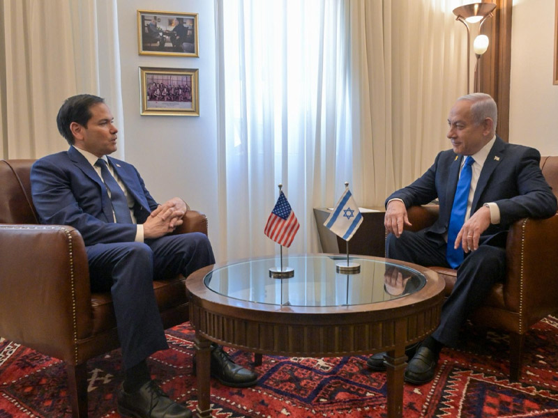 PM Netanyahu with US Secretary of State Marco Rubio