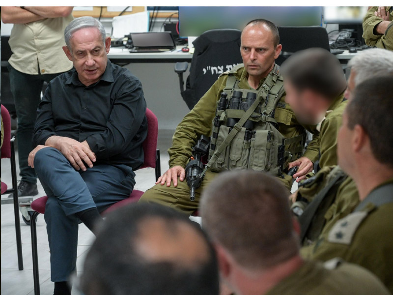 PM Netanyahu meeting with soldiers in northern Israel