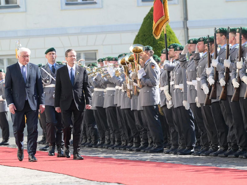 President Herzog with German President Frank-Walter Steinmeier