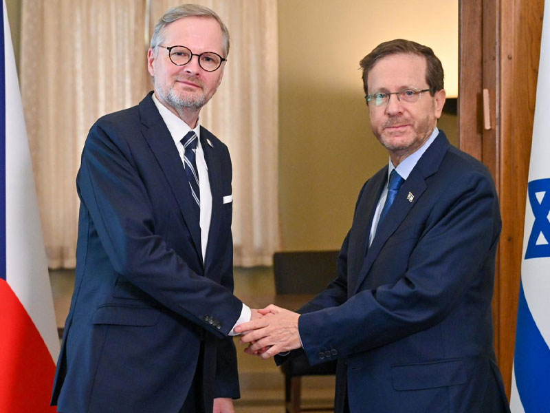 President Herzog with Czech Prime Minister Fiala