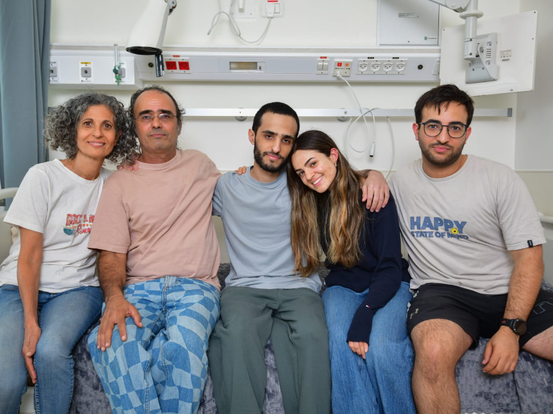 Nimrod Cohen's emotional reunion with his family
