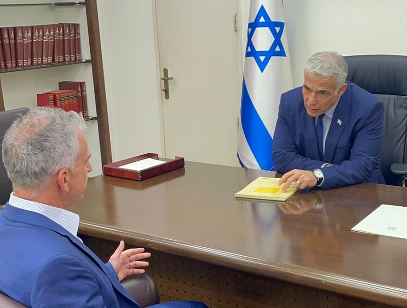 PM Lapid with Mossad Director Barnea