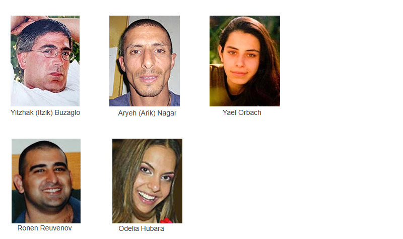 The victims of the attack